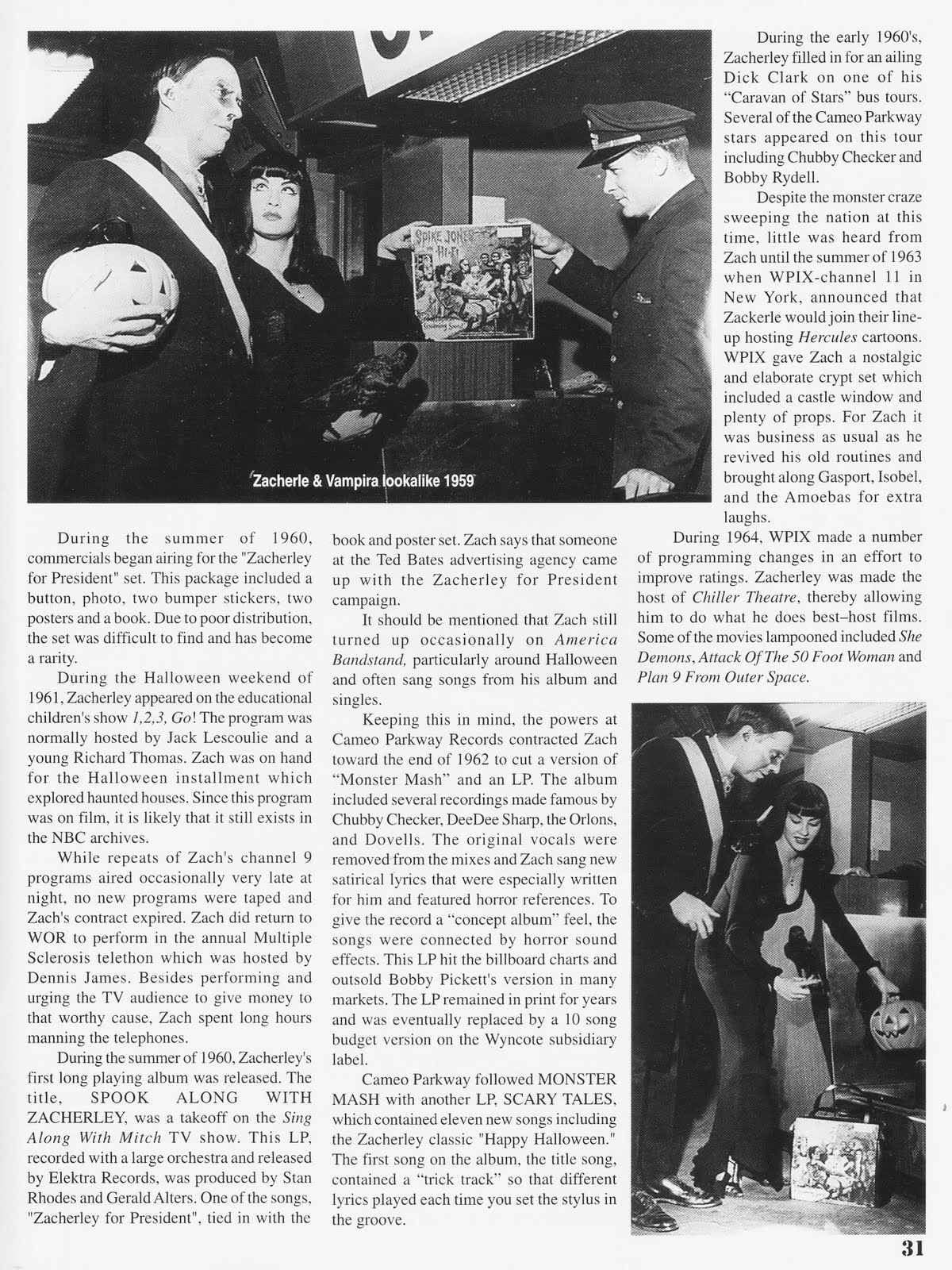 Magic Carpet Burn: Zacherley, The Cool Ghoul - America's #1 TV Horror Host