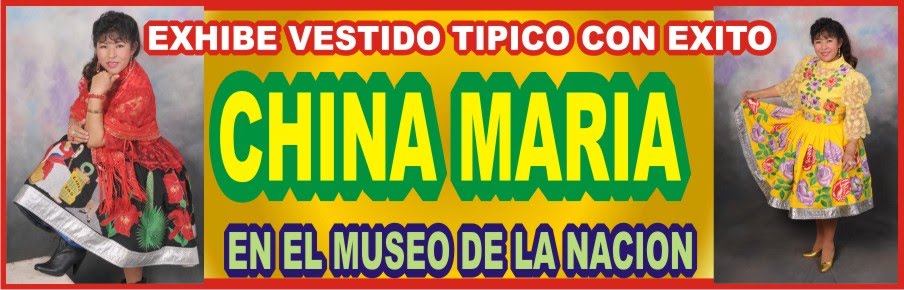 huayno peruano 2009: CHINA MARIA EXHIBE VESTIDOS TIPICOS EN EL MUSEO DE ...