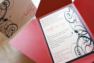 Whitney Owen Designs: Ashley Rieff Texas Tech Graduation Announcements ...