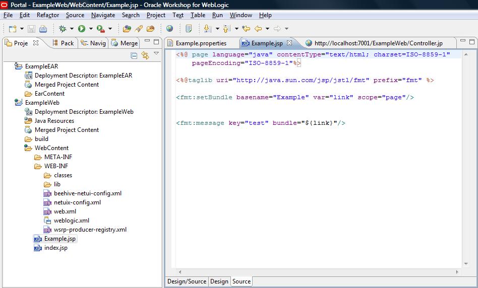Code snippets: Access properties in jsp