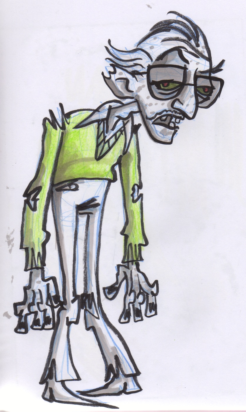 The Ctrl-Zs: Zombie Stan Lee and Zombie Jack Kirby designs