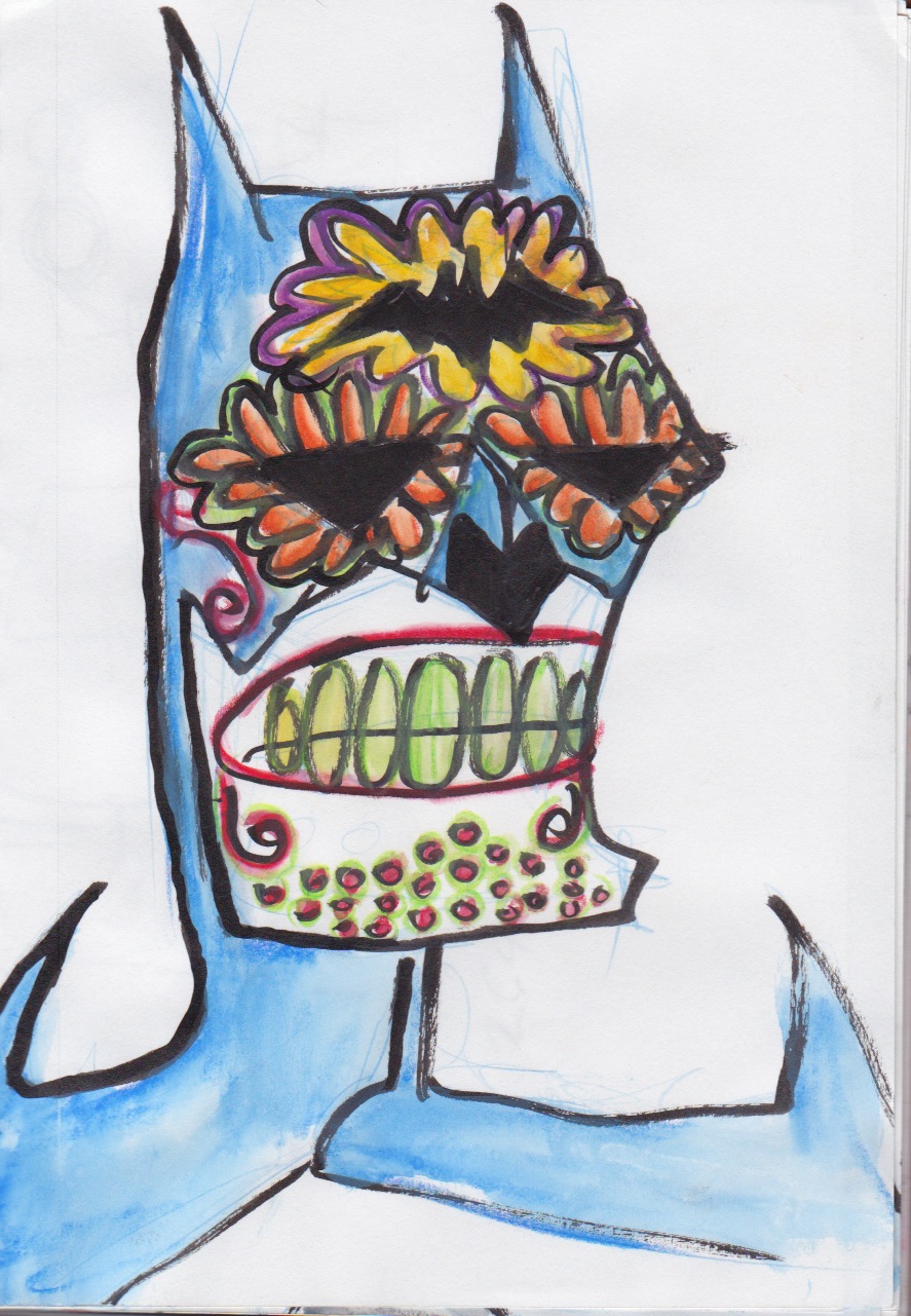 DAMON O'KEEFE: Sci Fi Burlesque and Day of the Dead Batman Designs
