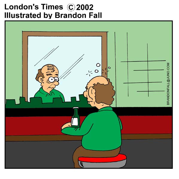 Londons Times OffBeat Cartoons: This End Up: Miscellaneous Cartoon