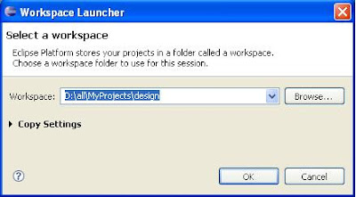 Creating new workspace in eclipse