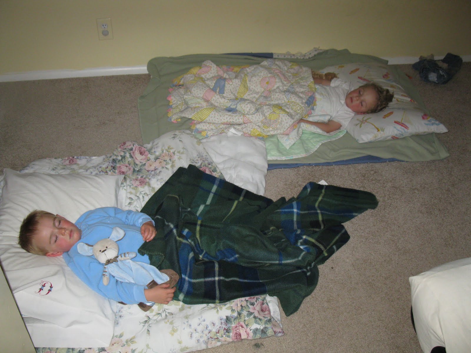 Dobb Family Blog: Strange Sleeping Spots