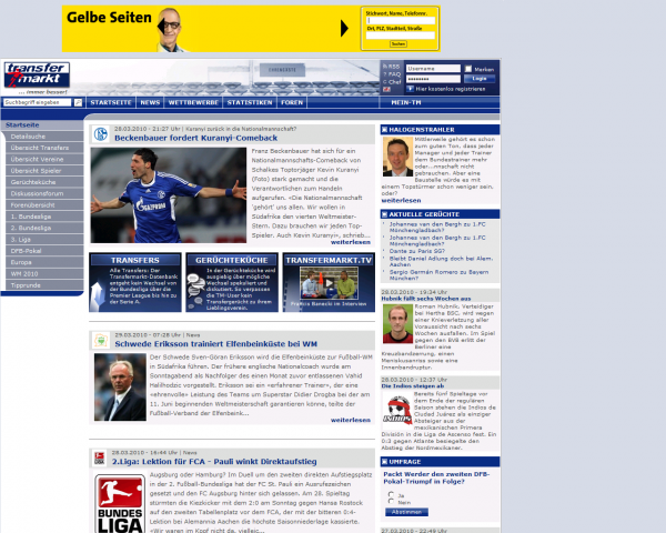 Relaunch Blog: Neue Seiten im Netz: Transfermarkt GmbH & Co. KG ...