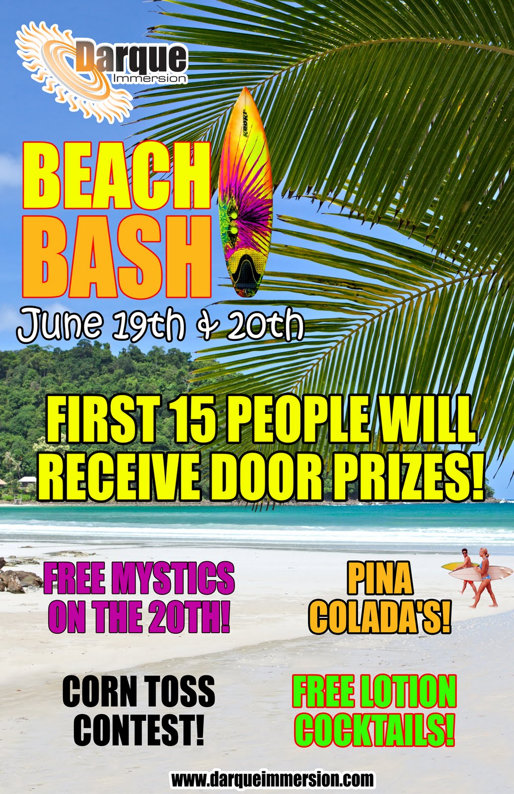 Beach Bash at Darque Immersion