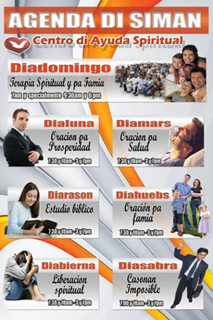 IURD ARUBA: AGENDA SEMANAL