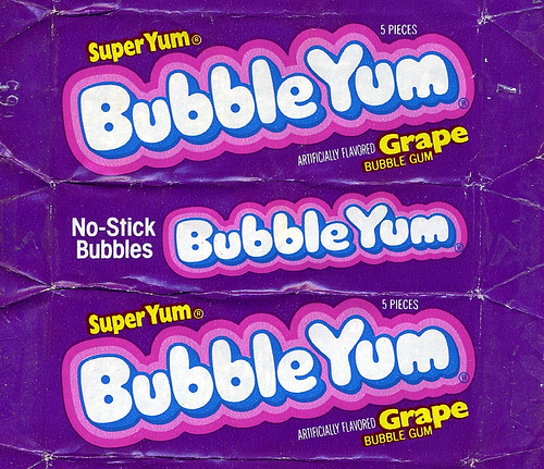 Fourth Grade Nothing: Bubble Yum, Hubba Bubba & Bubblicious