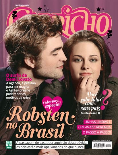 Robsten Na Capa Da Revista Capricho ~ Twilight Eclipse Brasil