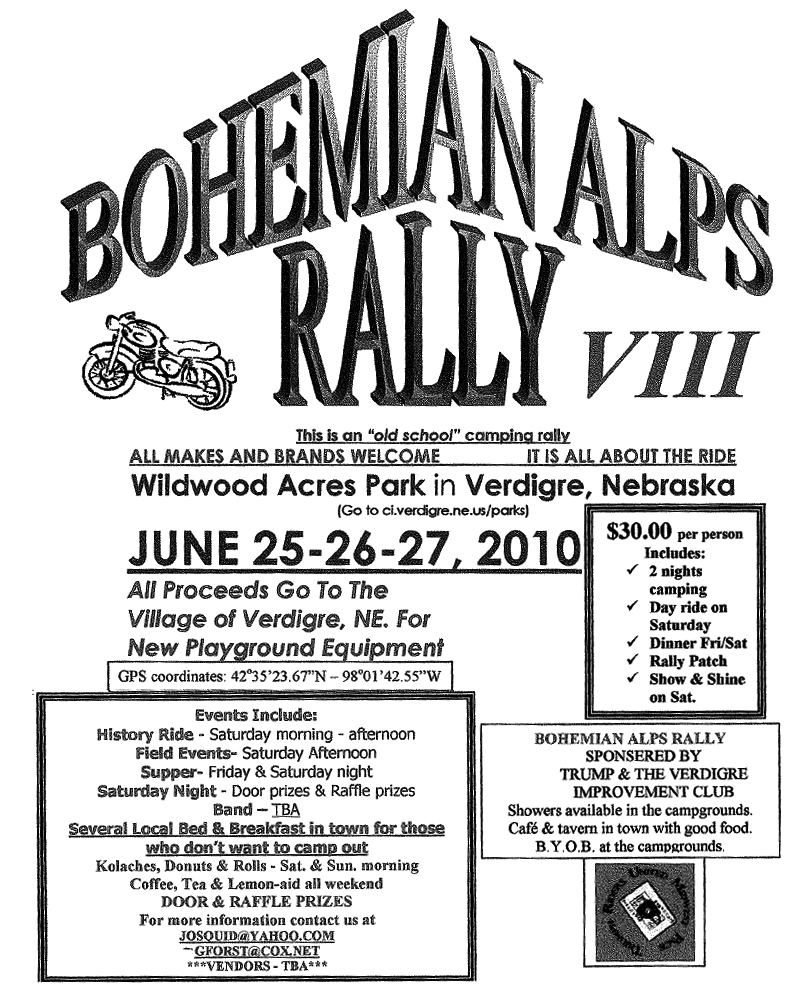 Big Sioux Riders: 8th Annual Bohemian Alps Rally