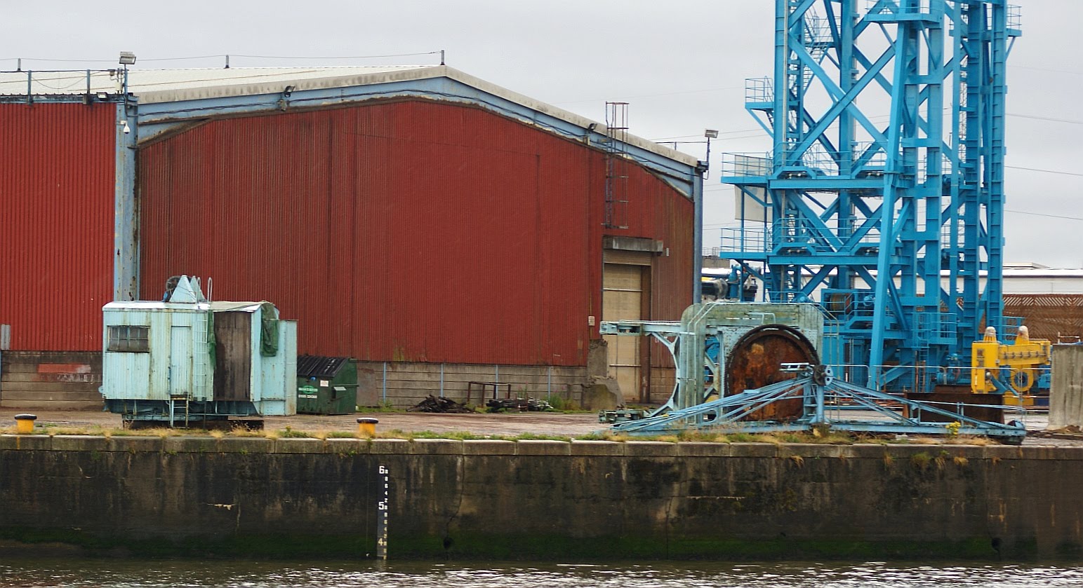 Apologies for the quality of this image - it shows the two new cranes ...