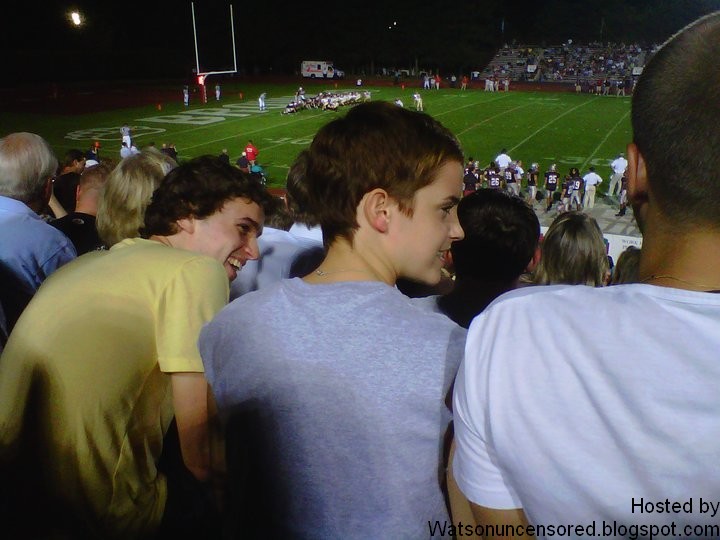 Emma Watson: Emma Watson at the Brown / Harvard football game