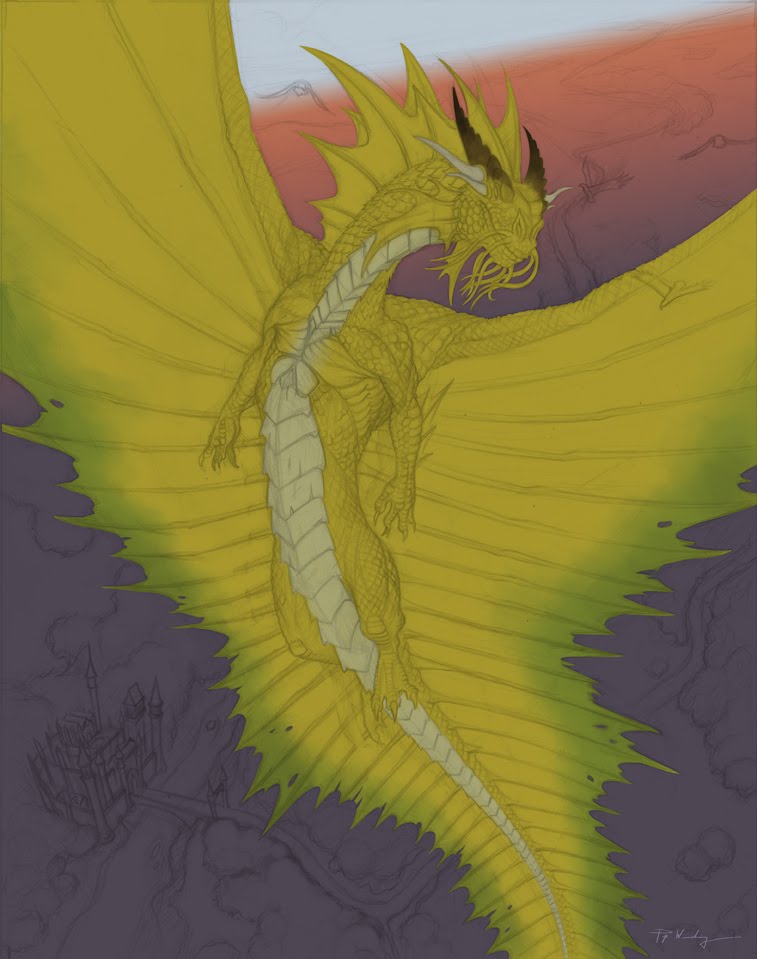 Piya's Studio: Gold Dragon