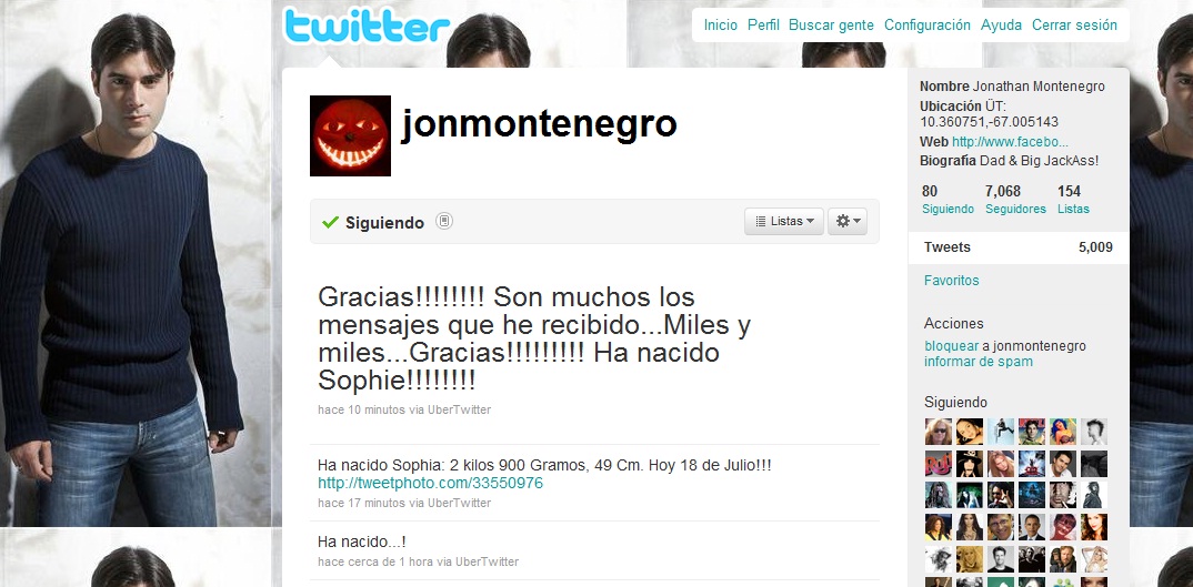 Menudomania Total: Jonathan Montenegro Papá por segunda vez