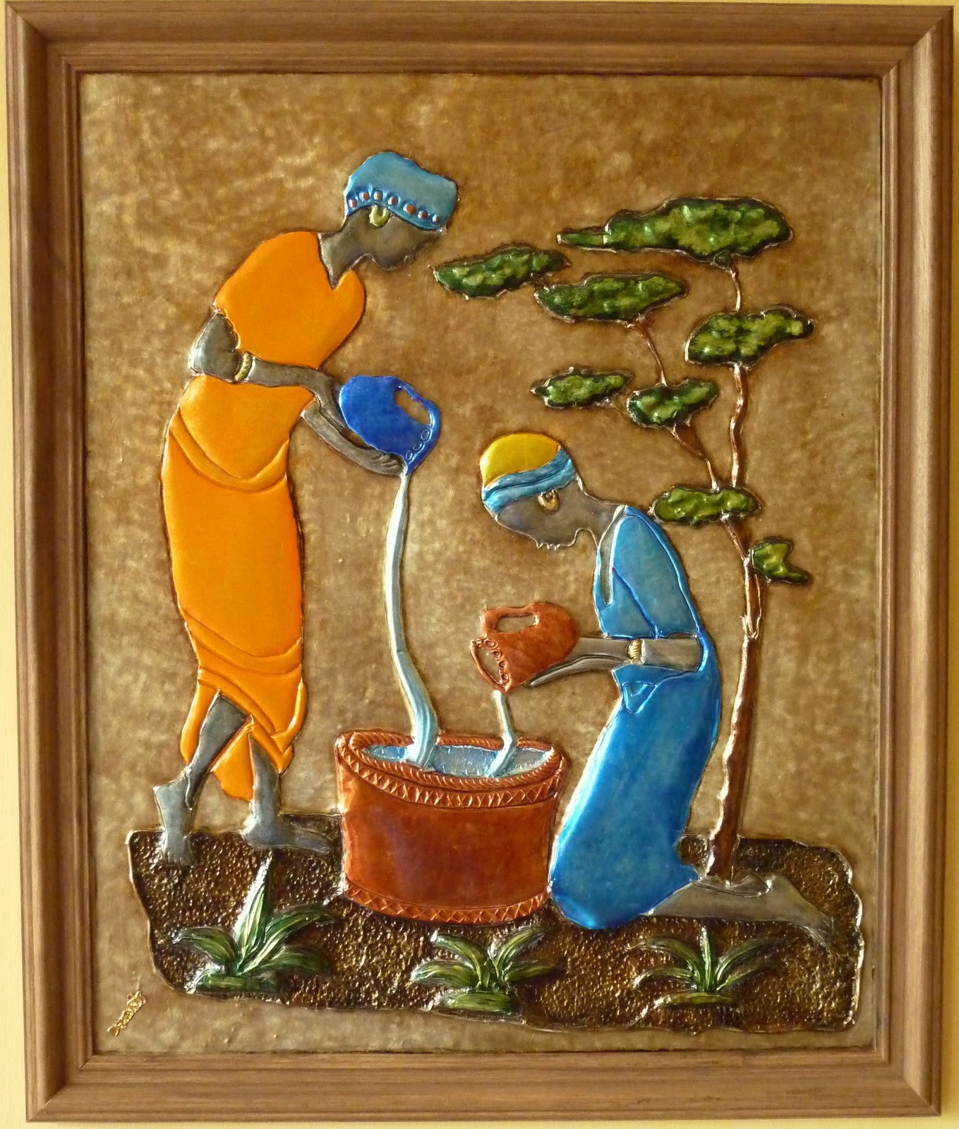 Artesanias Repujadas En Aluminio: Cuadros en Tecnica de Repujado