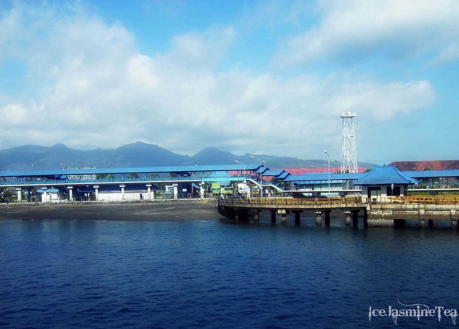 Something: Gilimanuk Port and ferry.
