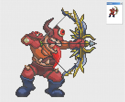 David Larrea's Art: Pixel Art: Dwarf (3)