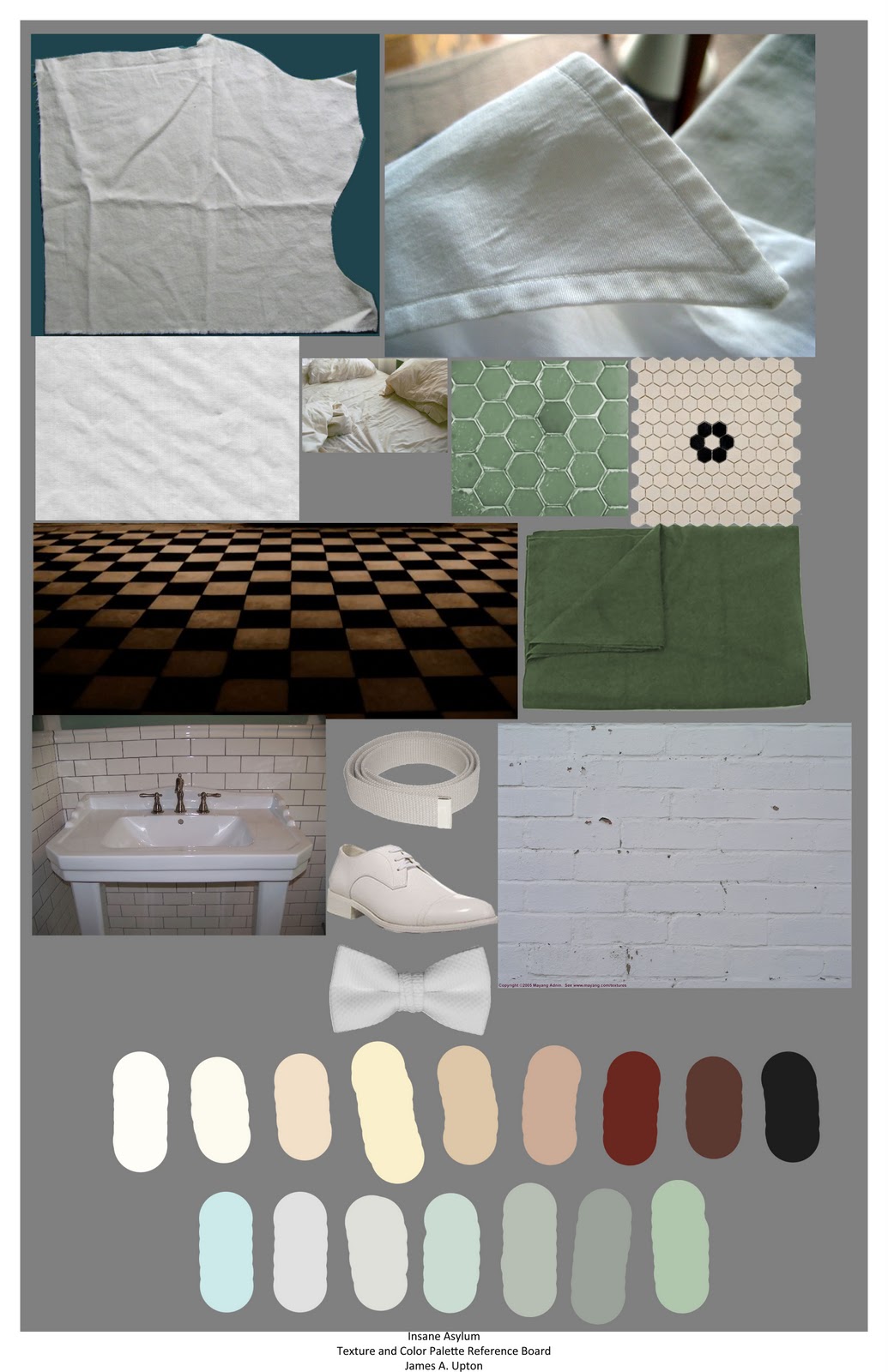 The Art of Upton: Reference Boards for Insane Asylum