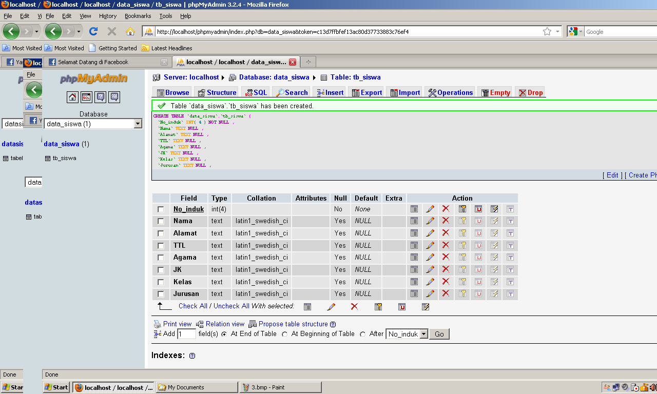 lheaaenggji: langkah_langkah membuat database siswa