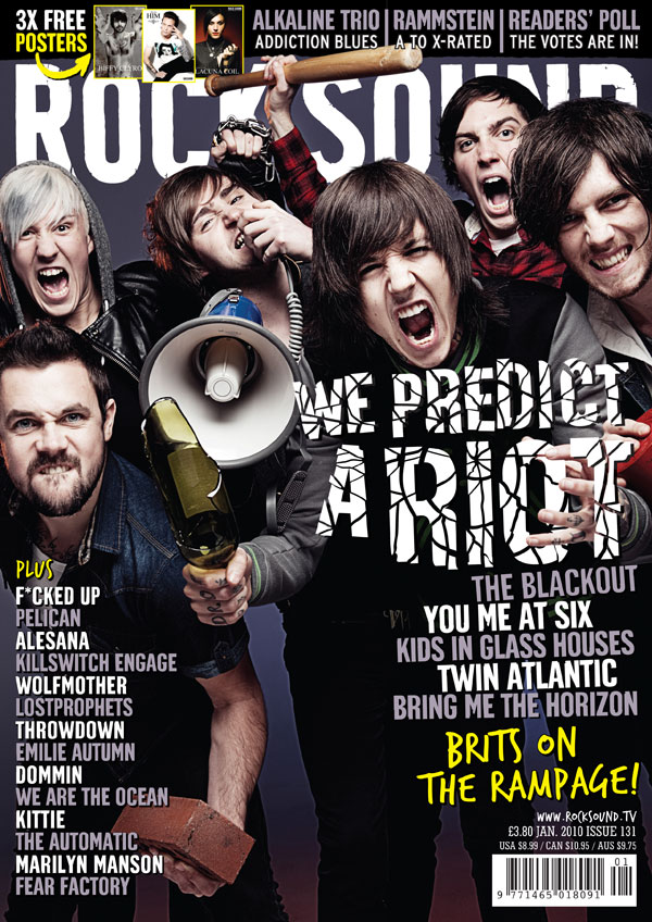 Taneha's Media Blog: Rock Sound Front Cover Analysis