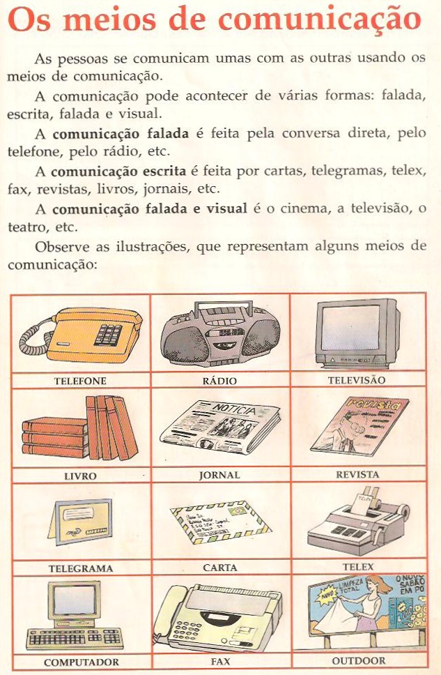 Centro de atividades escolares - Josefa Krysiaki: OS MEIOS DE ... Centro de atividades escolares - Josefa Krysiaki: OS MEIOS DE ...