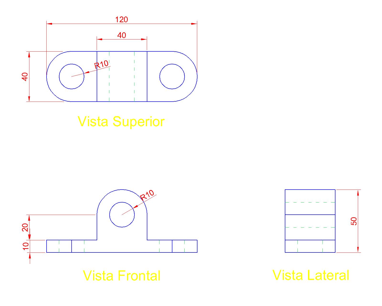 Dibujos AutoCad: Actividad 36 - Vistas