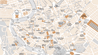 Viajando por Italia: Mapa de la ciudad de Roma