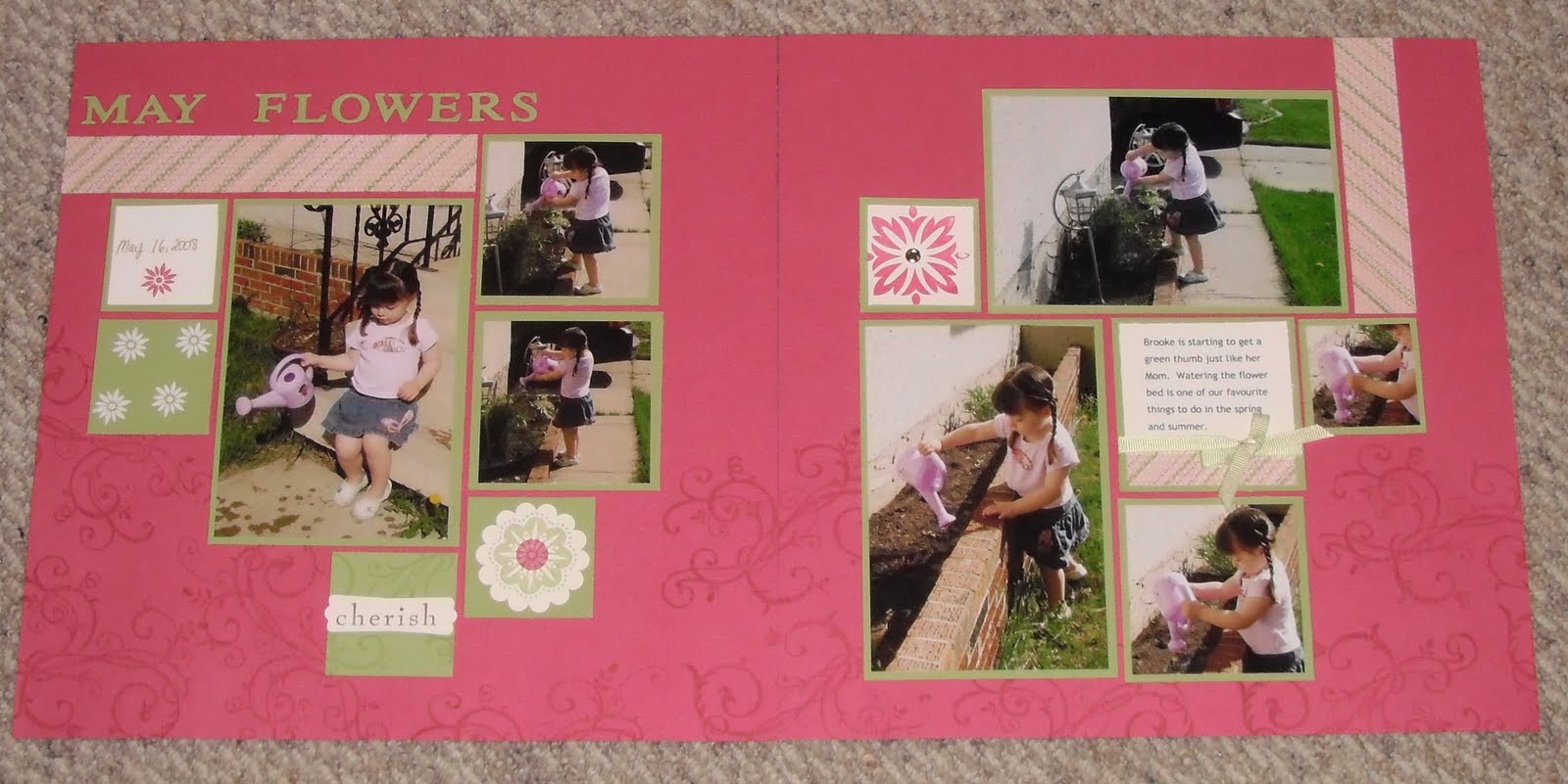Michelle's INKspired Greetings!: Michelle's May Scrapbook Layout of the ...