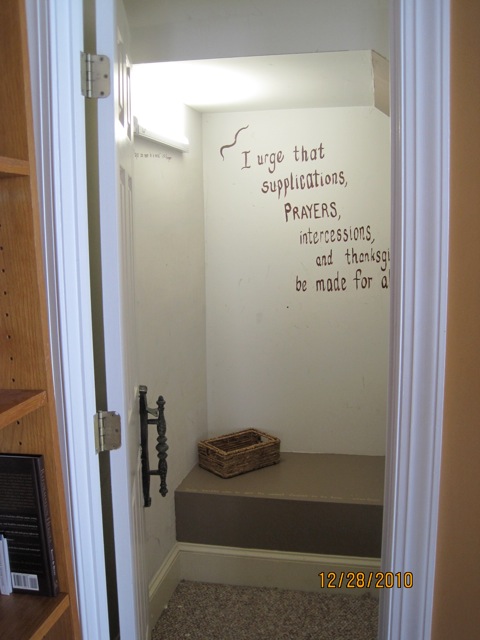 CROSS-eyed: The Gift of a Prayer Closet