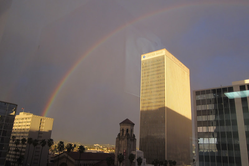 [41/365] Rainbow over Downtown LA, Los Angeles, California, USA ...