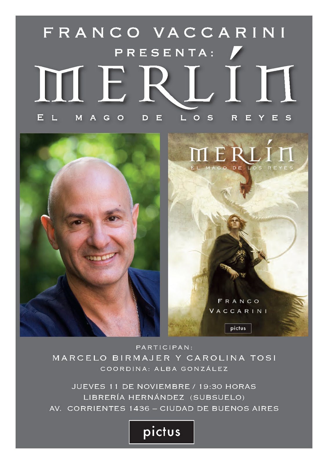 pictus: Presentación de "Merlín, el mago de los reyes"