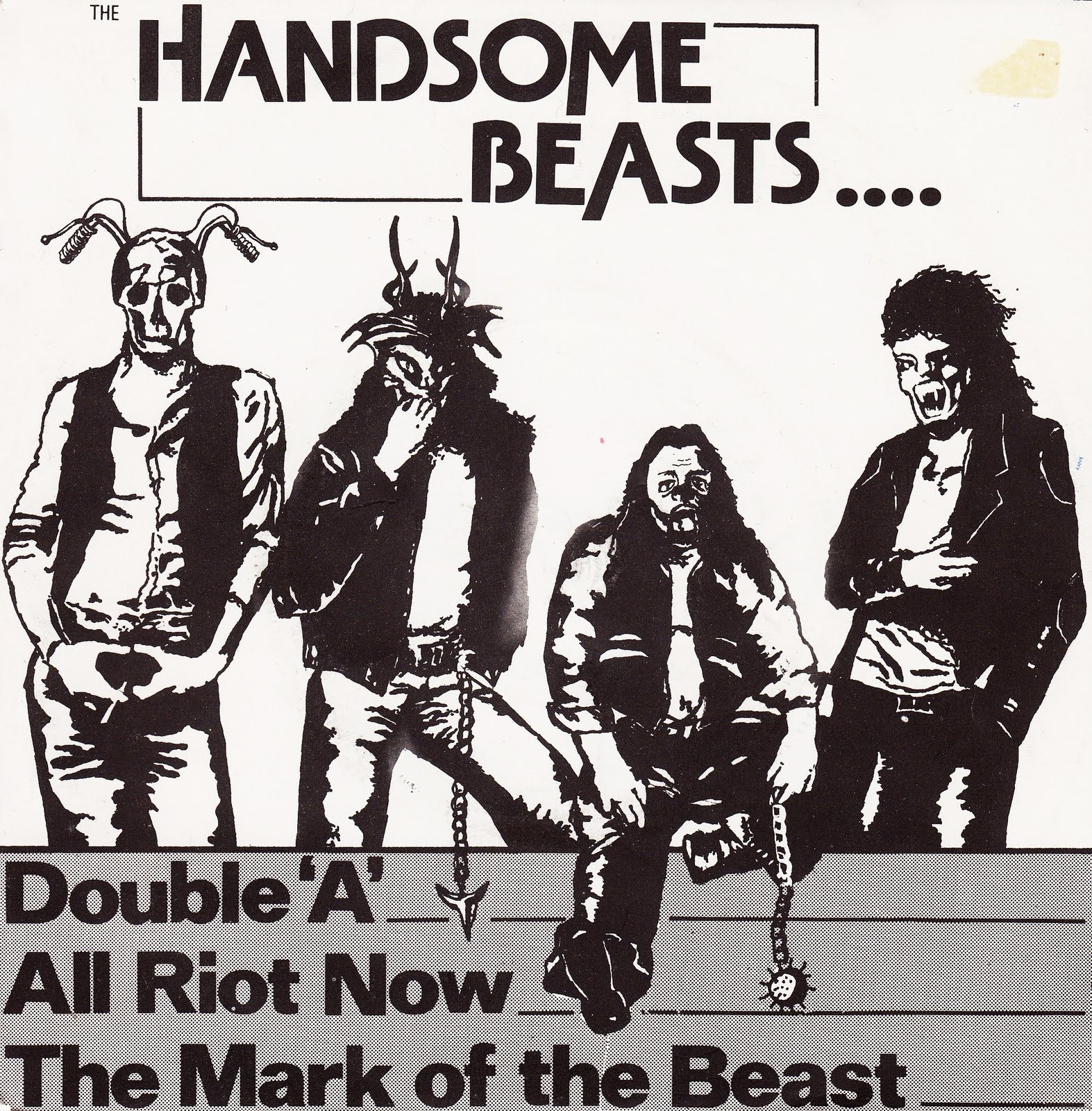 Handsome Beasts - All Riot Now [Single] (1980) | RARE AND OBSCURE METAL ...