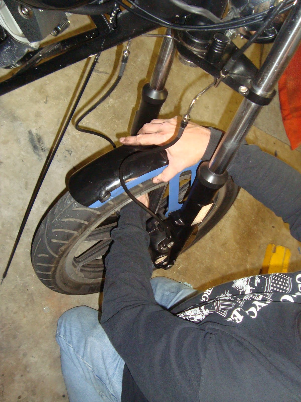 Tear it up, fix it, repeat: Speedo cable guide