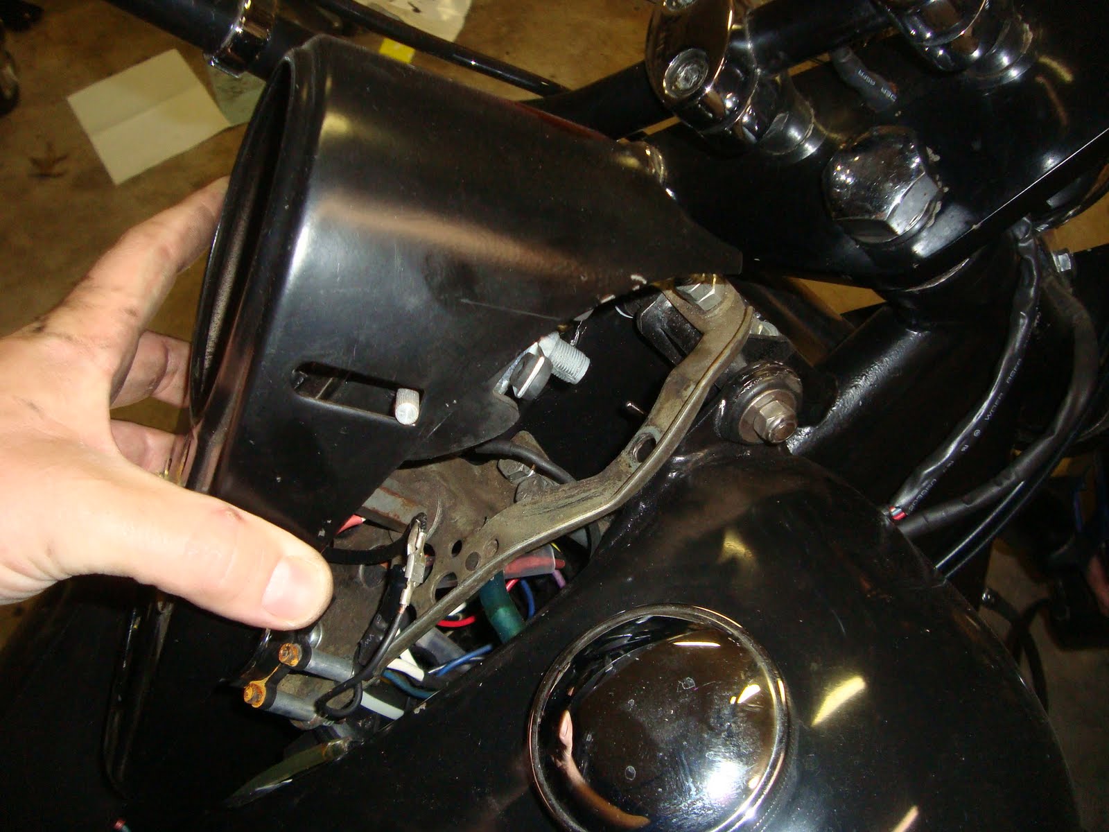 Tear it up, fix it, repeat: Speedo cable guide