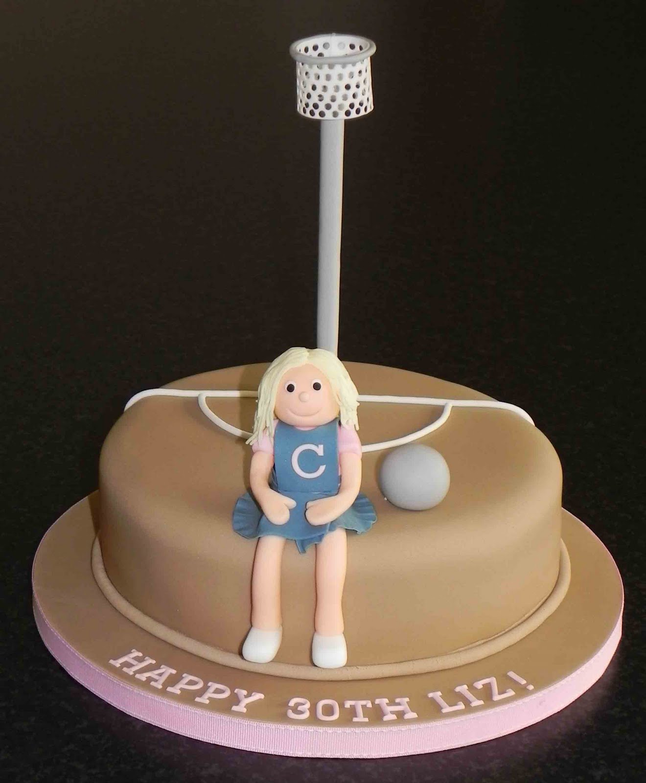 Cake by Lisa Price: Netball cake