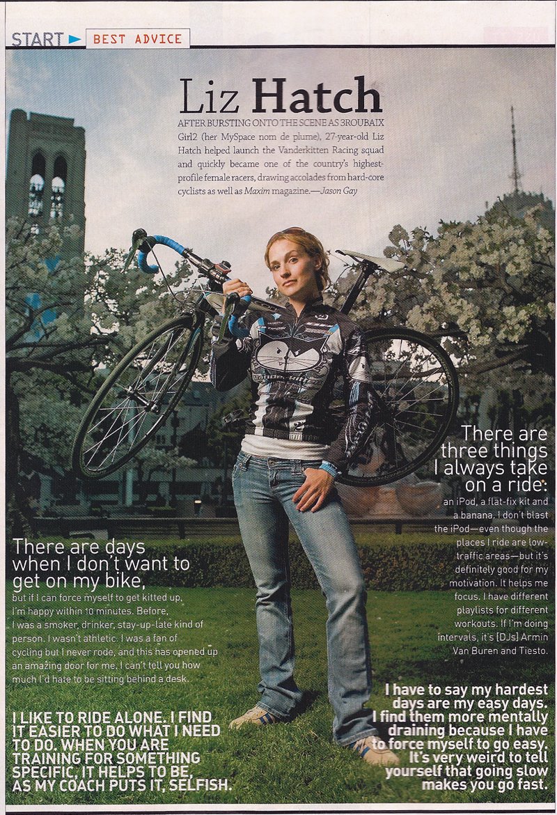 DoubleOhTwo: Liz Hatch x Bicycling Magazine