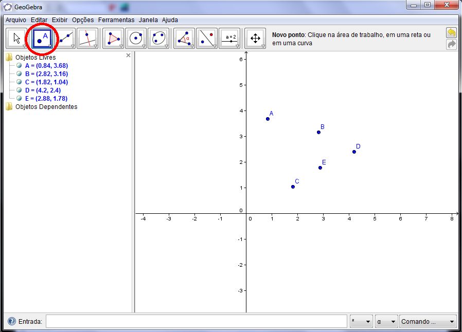 Matemática em Teste: Geogebra passo-a-passo