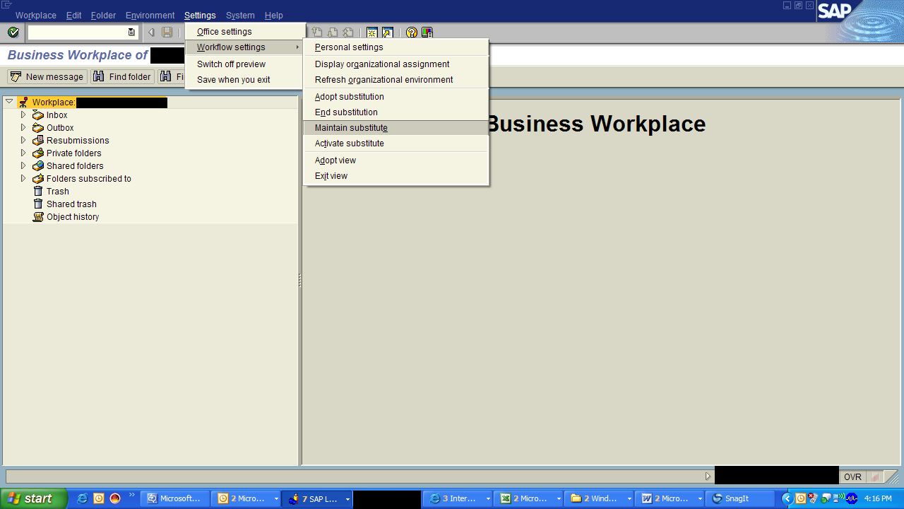 SAP Stuffs: Workflow - How to setup and activate delegation