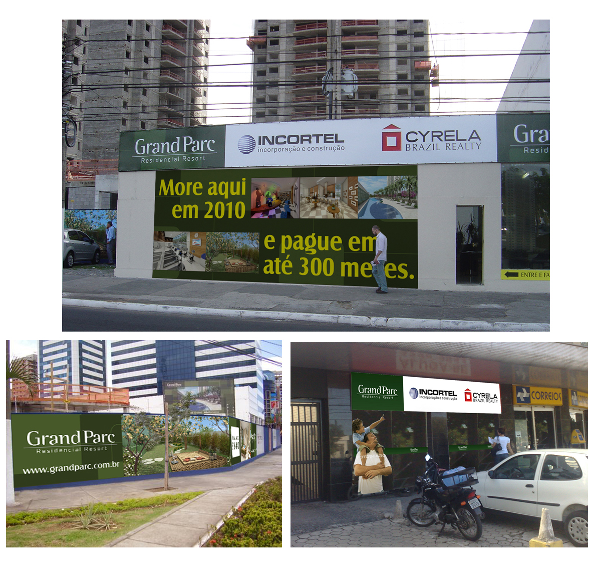 Carlos Bao Design: Programação Visual de tapume e loja de vendas Grand ...