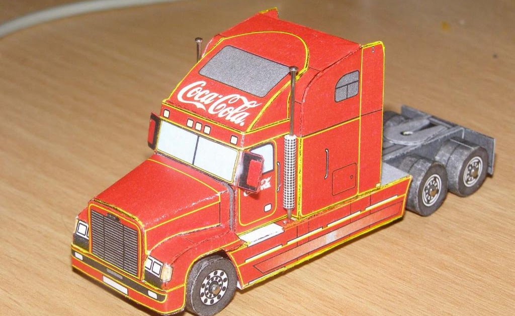 SP. Papel Modelismo: PaperCraft - Recorte e Cole Caminhão Coca-Cola