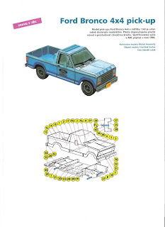 SP. Papel Modelismo: PaperCraft - Pick-up Ford Bronco