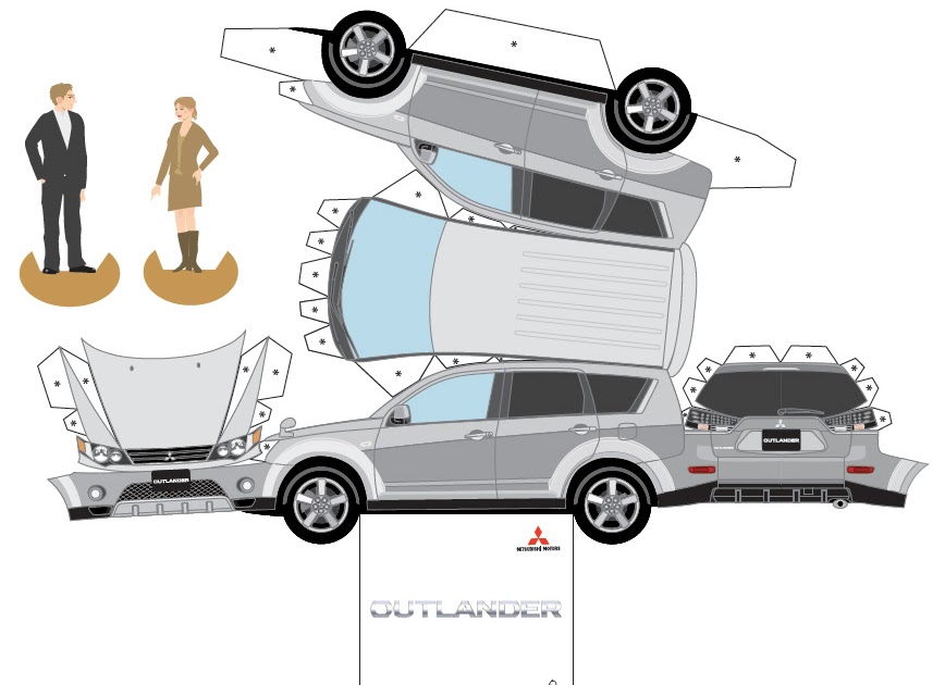SP. Papel Modelismo: PaperCraft - Mitsubishi Outlander
