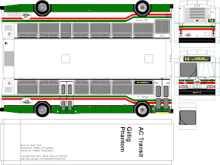 SP. Papel Modelismo: PaperCraft - Ônibus - AC Transit..
