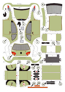SP. Papel Modelismo: PaperCraft - Ford Ka - Recorte e Cole
