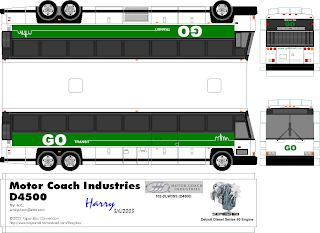 SP. Papel Modelismo: PaperCraft Motor Coach Industries D4500 - GO ...