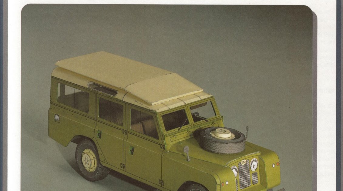 SP. Papel Modelismo: PaperCraft - Land-Rover (parte 1 )
