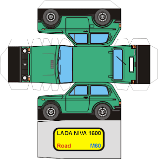 SP. Papel Modelismo: PaperCraft - Lada Niva 1600