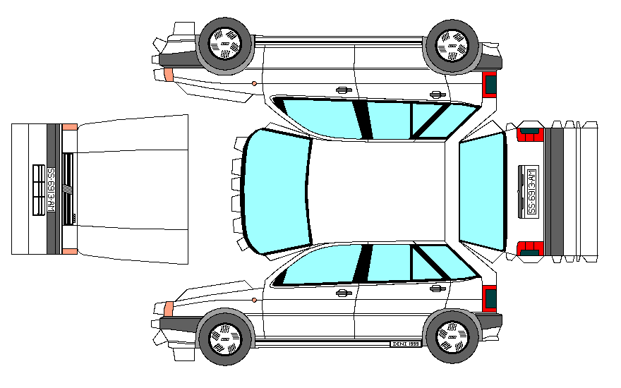 SP. Papel Modelismo: PaperCraft - FIAT Tipo