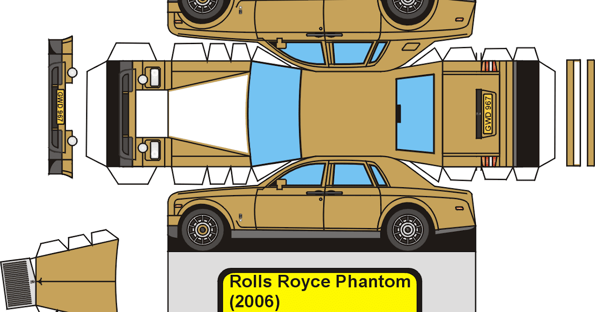 SP. Papel Modelismo: PaperCraft - Rolls-Royce Phantom